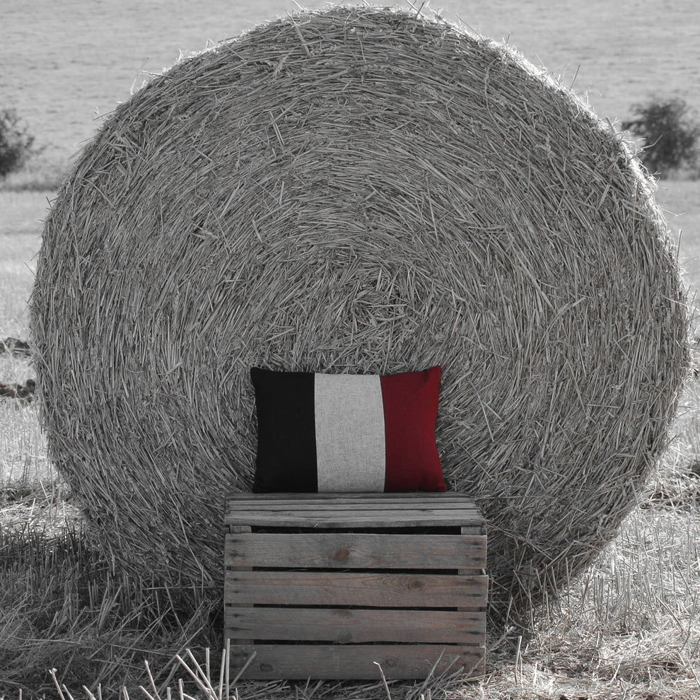 French Flag Cushion - 100% Luxury Wool - Handmade in Scotland – LAZY ...