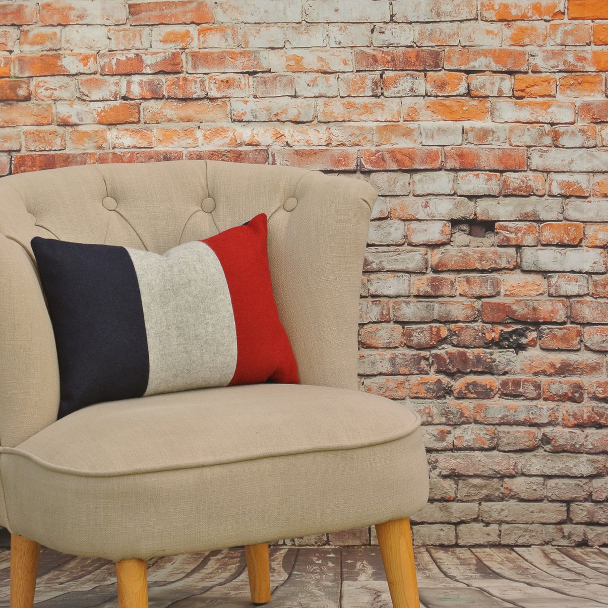 French Flag Cushion - 100% Luxury Wool - Handmade in Scotland – LAZY ...