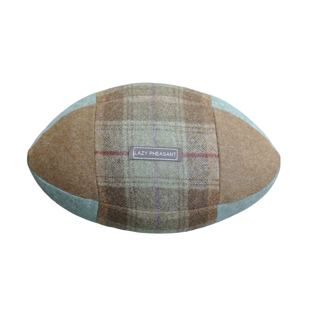 Luxury Wool Homewear | Rugby Ball Cushions | Lazy Pheasant – LAZY PHEASANT